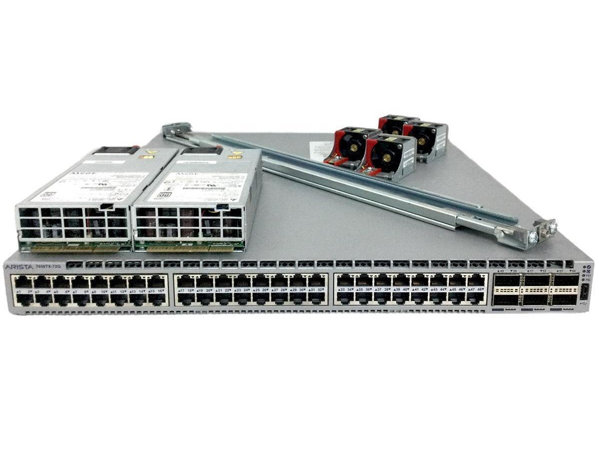DCS-7050TX-72Q-F Arista 7050X 48x10GBASE-T/6x40GBE QSFP+ Switch ...