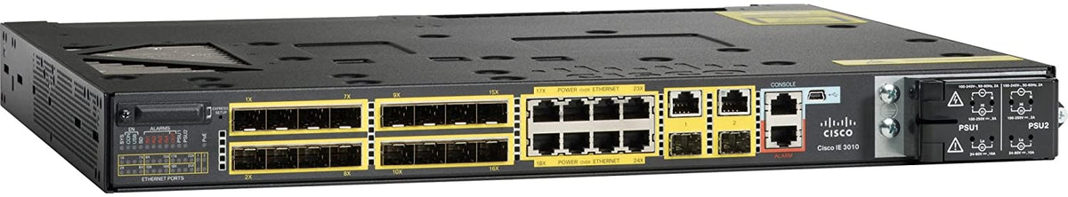 IE-3010-16S-8PC Cisco IE3010 16x10/100 SFP, 8x10/100BASETX PoE, 2xGE U ...